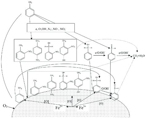 Pathways Of Toluene Degradation In The Gas Phase And On The Feoxsba 15