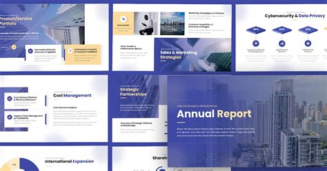 Annual Report Powerpoint Template Шаблоны презентаций Envato Elements