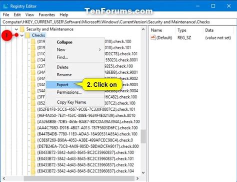 Backup And Restore Security And Maintenance Settings In Windows 10 Tutorials