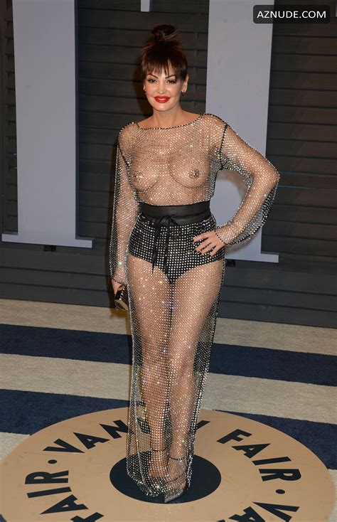 Bleona Qereti Sexy Dress At The 2018 Vanity Fair Oscar Party In Beverly