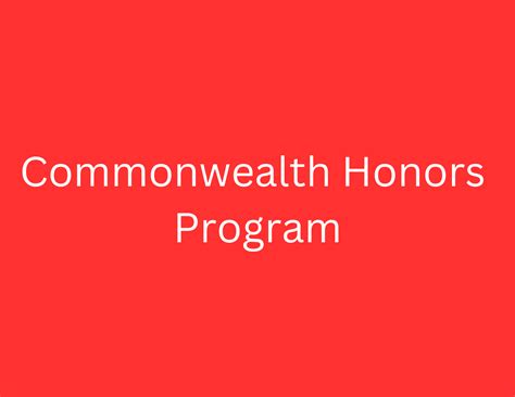 Commonwealth Honors Program Bhcc Moodle