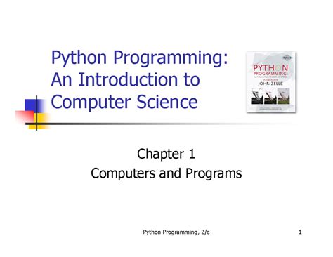 Python Programming An Introduction To Computer Science Python