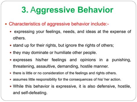 Behavior Type Assertive PPTX Parenting Family And Relationships