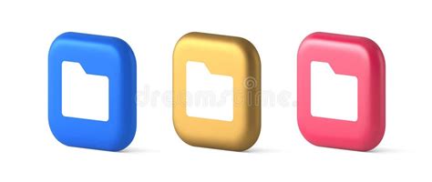 File Folder Archive Directory Button Cyberspace Digital Document