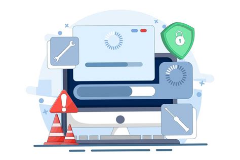 Premium Vector Vector Illustration About System Maintenance Concept