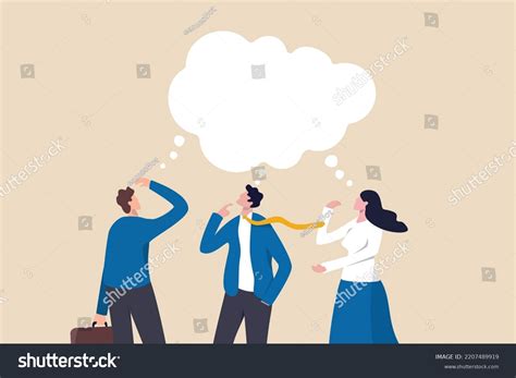 Thinking Same Idea Colleagues Brainstorming Identical Stock Vector Royalty Free 2207489919