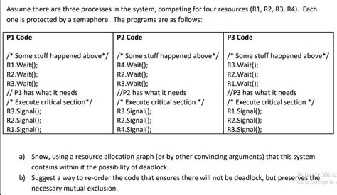 Solved Assume There Are Three Processes In The S Solutioninn