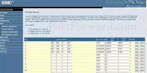 Simple SMC SMCWBR S N Router Open Port Guide