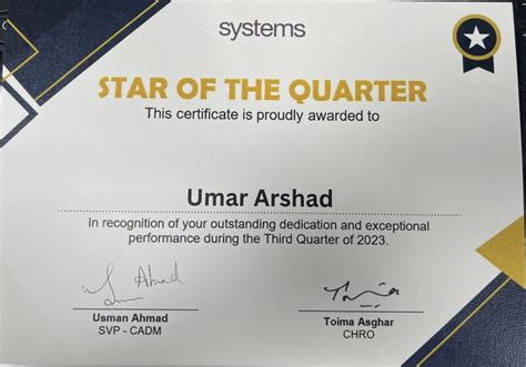 Muhammad Umar Arshad On Linkedin Starofthequarter Testing Qa