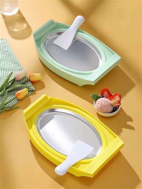 ไอติม เครื่องทำไอศครีม ที่ทำไอติม ของเล่น เครื่องทำไอติม เครื่องทำไอติมผัด Diy ถาดทำไอติมผัด