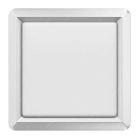 Premium Photo 3d Button Empty Button 3d Illustration
