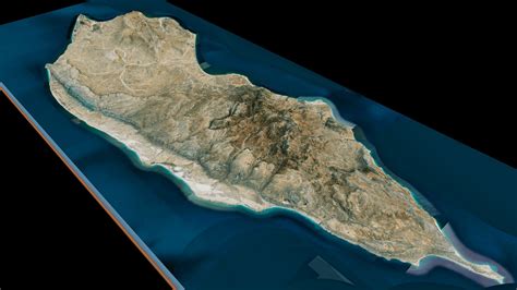 3d Model Socotra Island 3d Model Terrain Vr Ar Low Poly Cgtrader
