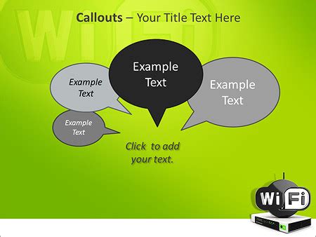 Wifi Modem PowerPoint Template Backgrounds Google Slides ID SmileTemplates Com
