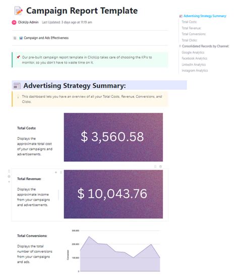 ClickUp Templates For Marketing