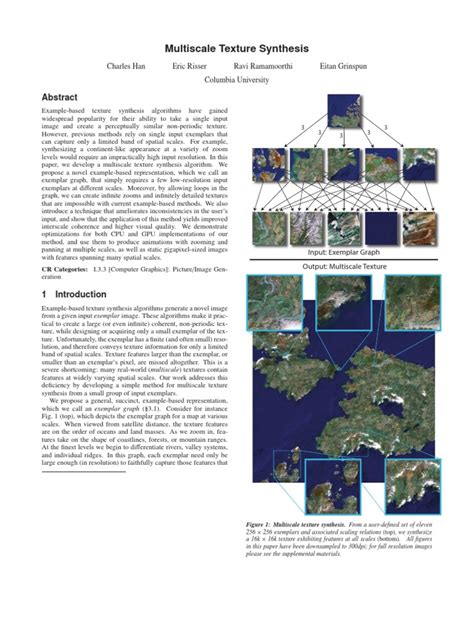 Pdf Multiscale Texture Synthesis Dokumen Tips