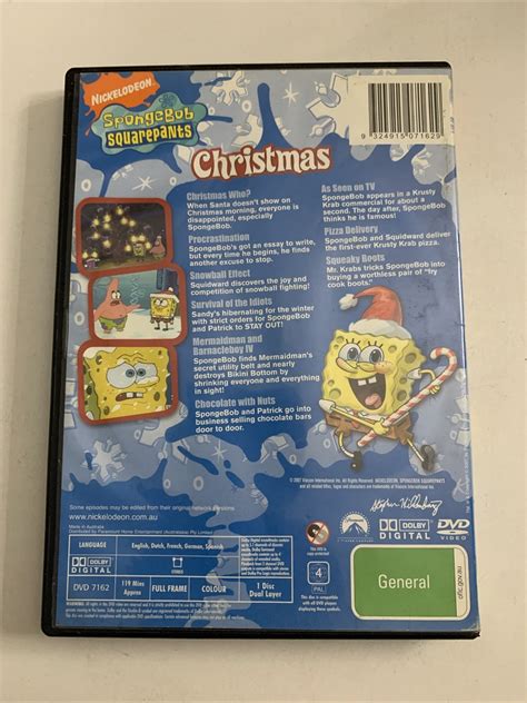 Spongebob Squarepants Christmas Dvd 1999 Nickelodeon Animation Regi