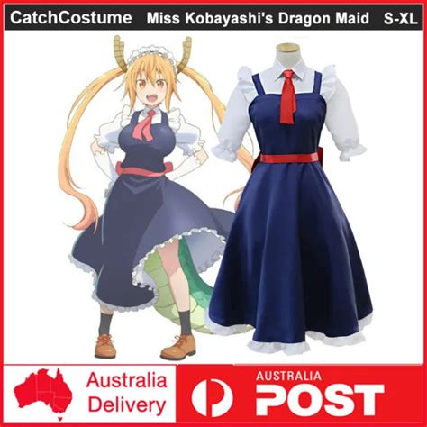 Anime Miss Kobayashis Dragon Maid Tooru Maid Dress Cosplay Costume Book Week Eur 4216