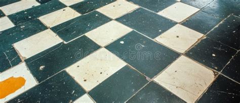 Checkerboard Tile Pattern Showcasing Classic Design In A Spacious Interior Stock Illustration