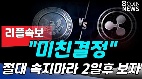 리플 미친시장 Youtube