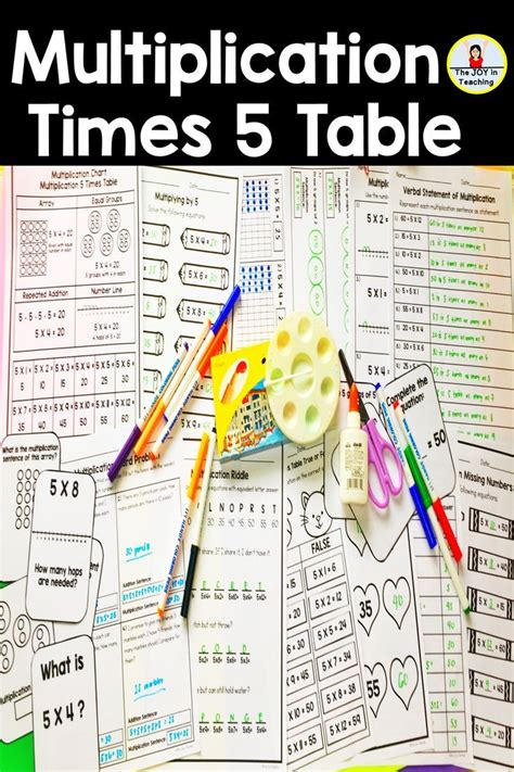 Multiplication 5 Times Table Worksheet Multiplication Multiplication