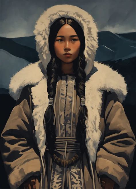 Lexica Illustration Of A Young Inuit Woman
