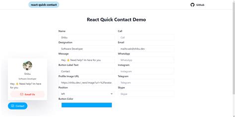 github nshibu react quick contact a simple floating contact widget