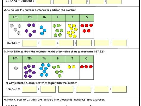 Partitioning Numbers To 1 000 000 Easy Teaching Resources