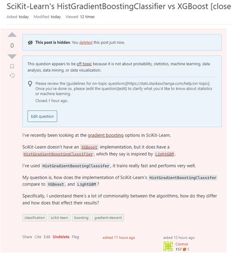 What Questions Are Acceptable In The Machine Learning Section Of Cross Validated Cross