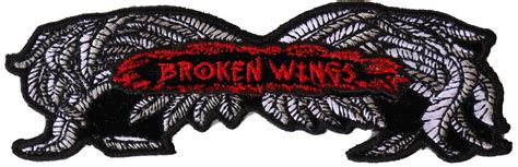 Iron On Broken Wings Patch Small Embroidered Patches By Ivamis Patches