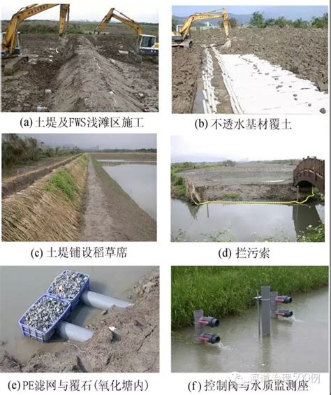 人工湿地施工 工地施工 水平流人工湿地 大山谷图库
