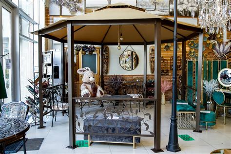 Home • ჰოუმ 💫 ლითონის რვაკუთხა ტენტიანი ფანჩატური