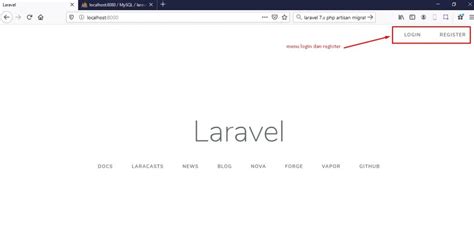 tutorial laravel 6 x membuat login dan register dengan laravel 6 x