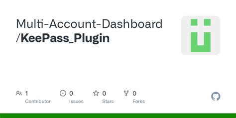 Github Multi Account Dashboardkeepassplugin