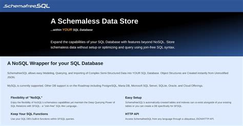 A Schemaless Data Store Within Your Sql Database R Sqlporn