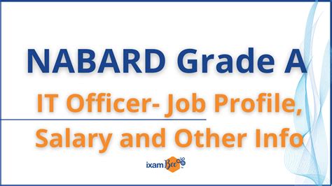 Nabard Grade A It Officer Salary And Job Profile