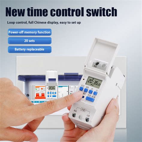 New Type Din Rail 2 Wire Weekly 7 Days Programmable Digital Time Switch Relay Timer Control Ac