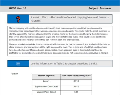 123 Market Segmentation Worksheet Teaching Resources