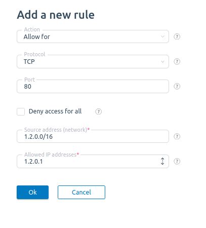 Configuring A Firewall Through ISPmanager ISPserver