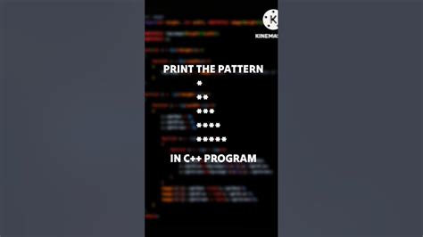 Print The Pattern In C Programming Coding Code Pattern Cplusplus
