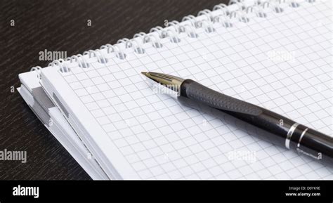 Black Pen And Notebook Stock Photo Alamy