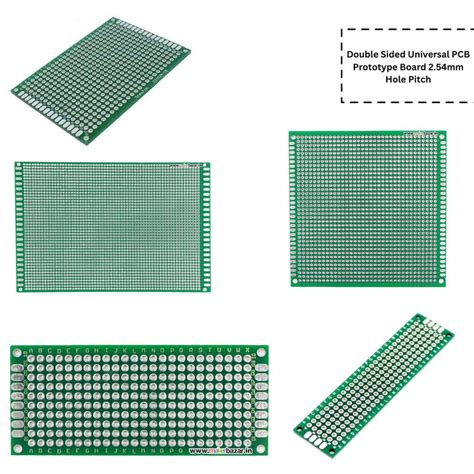 Double Sided Universal Pcb Prototype Board 2 54mm Hole Pitch