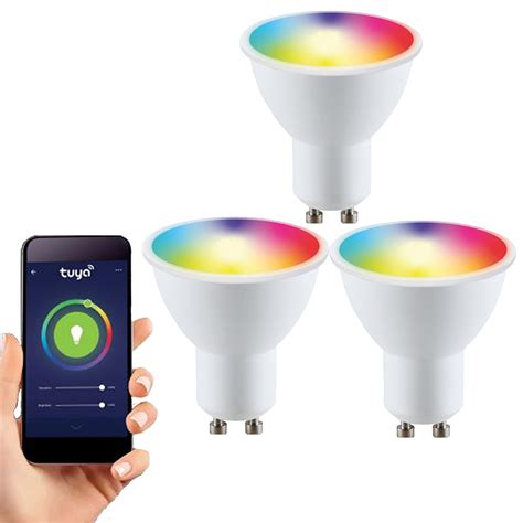 Smart LED Bulb Smart Wi Fi Spotlight LED Light Bulb 400Lm GU10 5 5W3 Dimmable Wi Fi RGB CCT