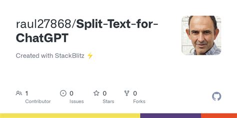 Github Raul27868split Text For Chatgpt Created With Stackblitz ⚡️