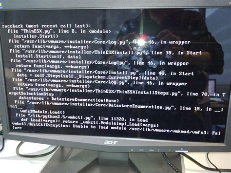 Solved Esxi 41 Installation Error Vmkctlhostctlexception Unable To Load Module Usrlib