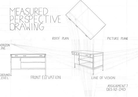 Table Perspective Drawing