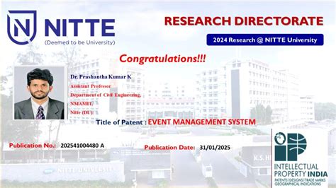 Congratulations Rnd Nitte Du Congratulations Rnd Nitte Du