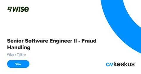 Cv Keskus Job Ad Senior Software Engineer Ii Fraud Handling 2025 07 22