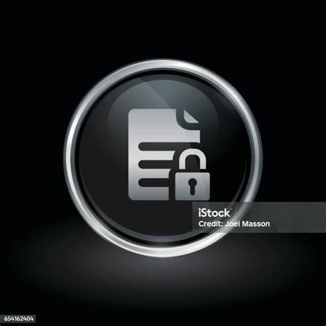 라운드 실버 스프링과 검은 휘장 내부 보안 자물쇠 파일 아이콘 0명에 대한 스톡 벡터 아트 및 기타 이미지 0명 개념과 주제 검은색 Istock