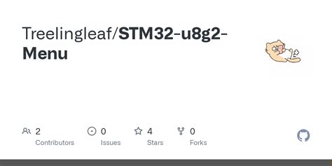 stm32 u8g2 menu readme md at main · treelingleaf stm32 u8g2 menu · github