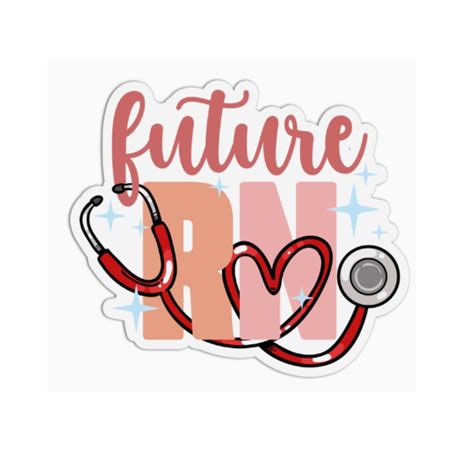 Nursing Students Waterproof Stickers Blu Uniforms